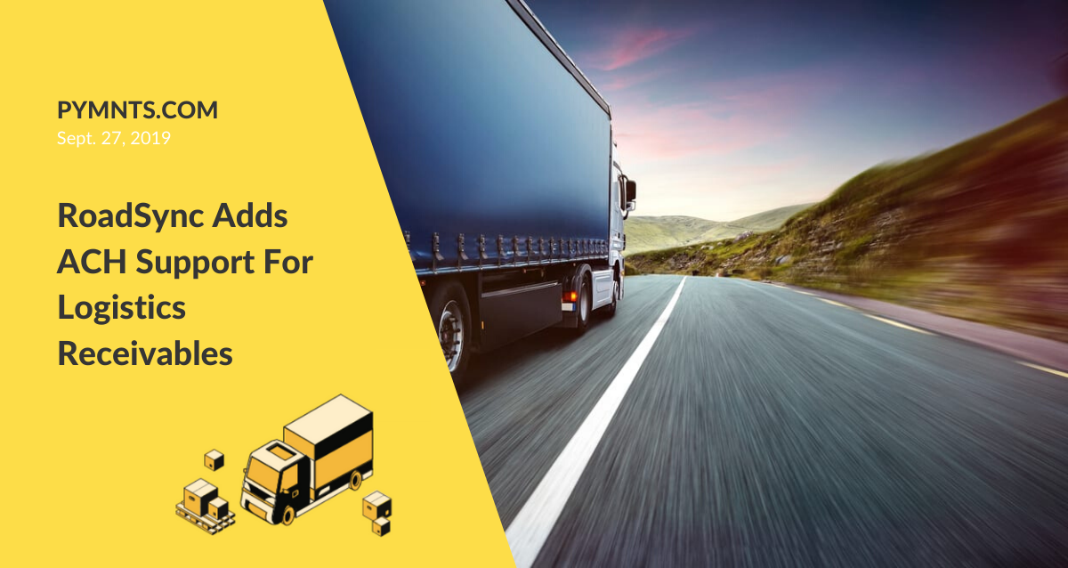 RoadSync Adds ACH Support For Logistics Receivables | RoadSync